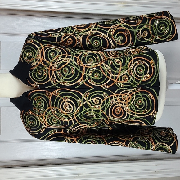 Anage | Jackets & Coats | Angel Vintage Full Zip Embellished Jacket ...